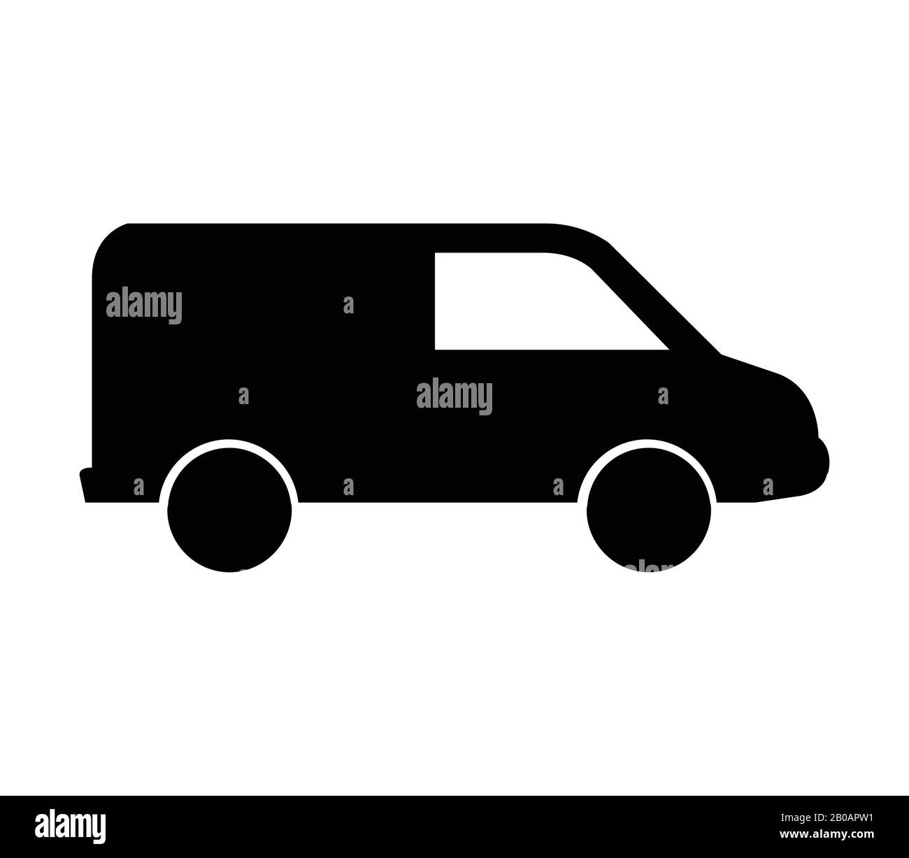 van icon illustrated in vector on white background Stock Vector Image ...
