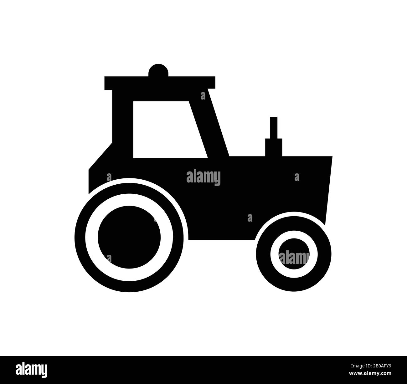 tractor icon illustrated in vector on white background Stock Vector ...