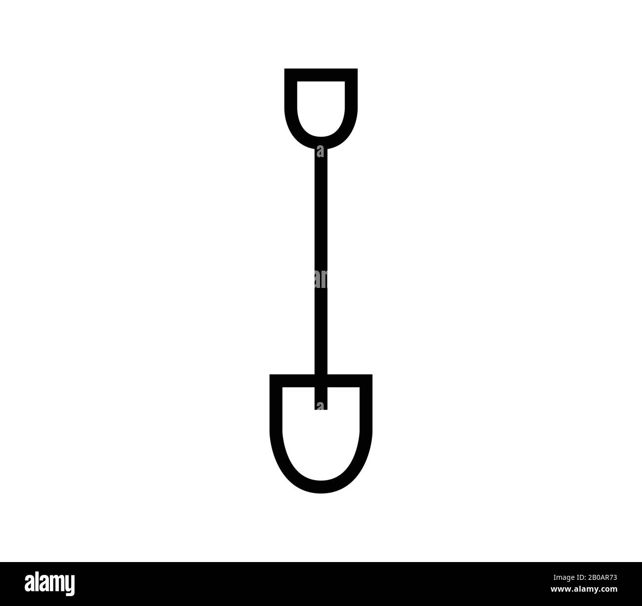 shovel icon illustrated in vector on white background Stock Vector ...