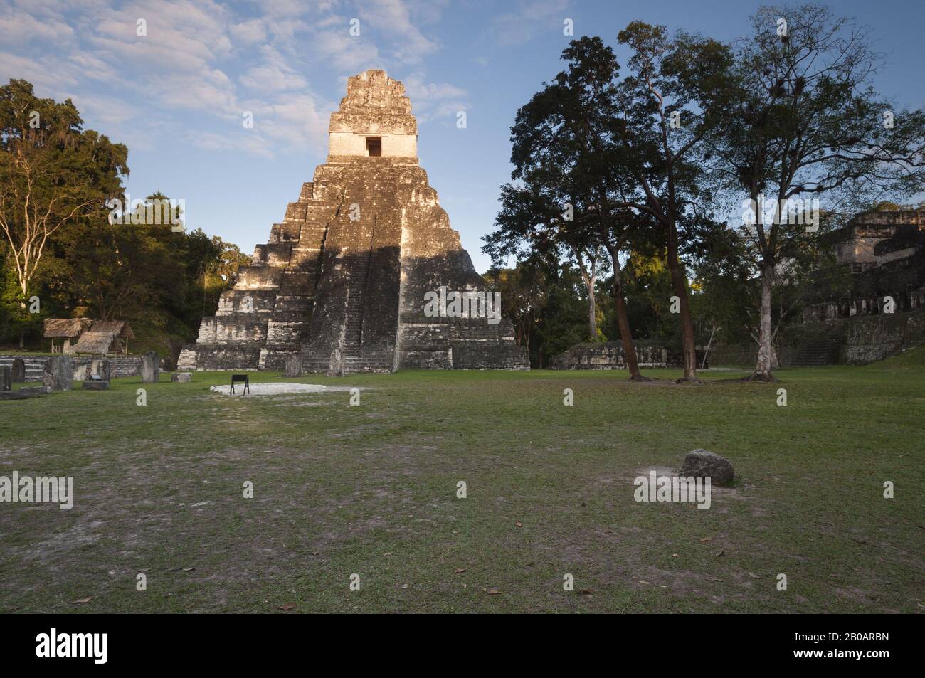 Guatemala, Tikal National Park, Gran Plaza, Templo I, Temple of the ...