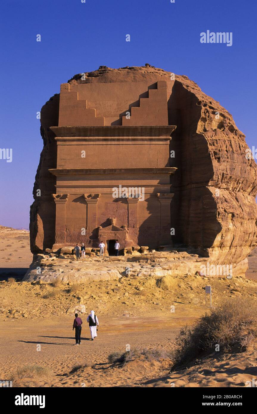 SAUDI ARABIA, MADAIN SALEH, NABATAEANS TOMBS (100 B.C. TO 76 A.D ...