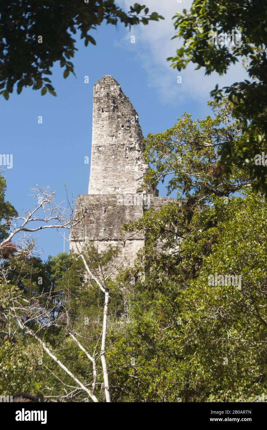 Guatemala, Tikal National Park, Templo IV, 741 AD, tallest Mayan ...
