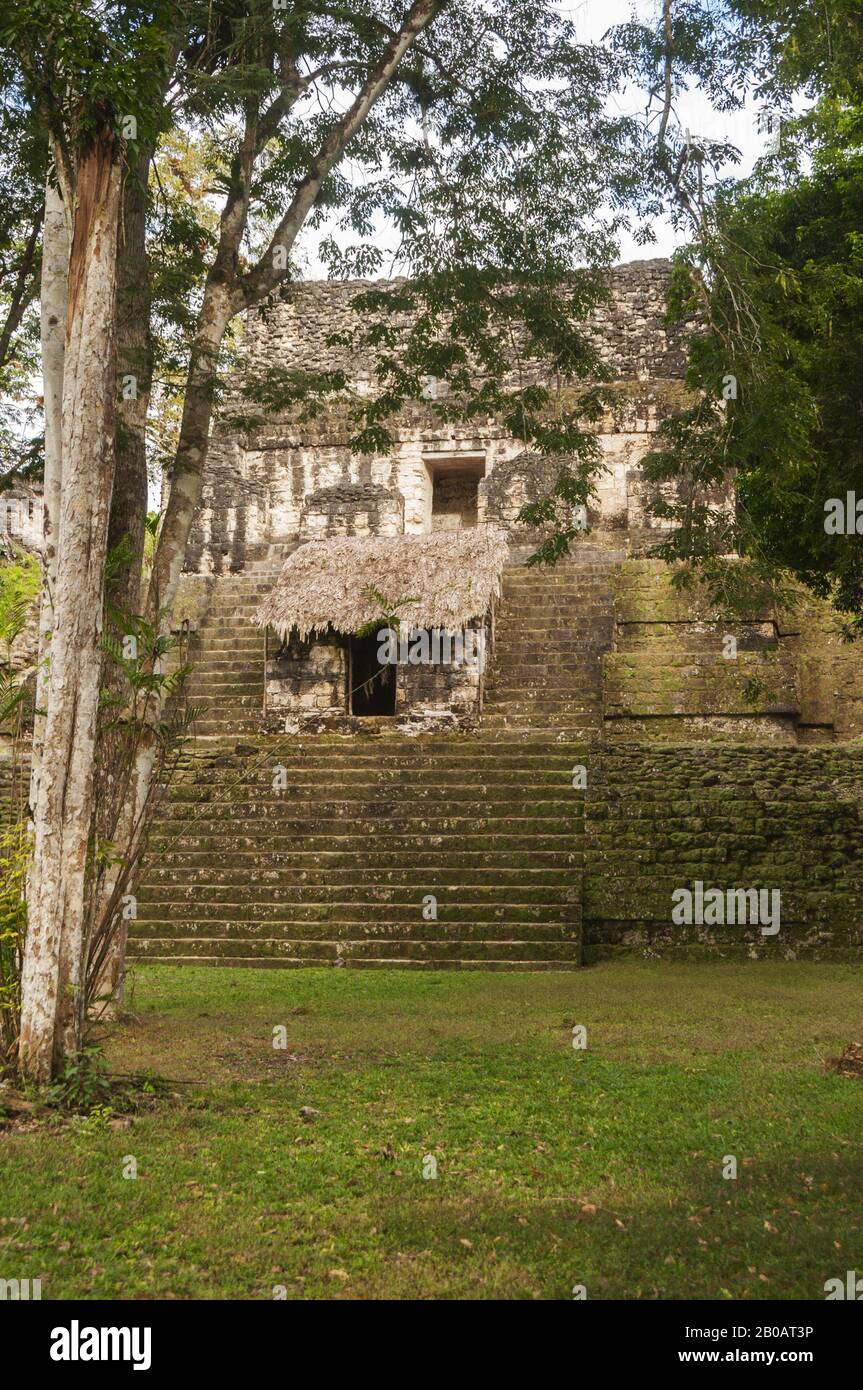 Guatemala, Tikal National Park, Mundo Perdido, temple ruins; UNESCO ...