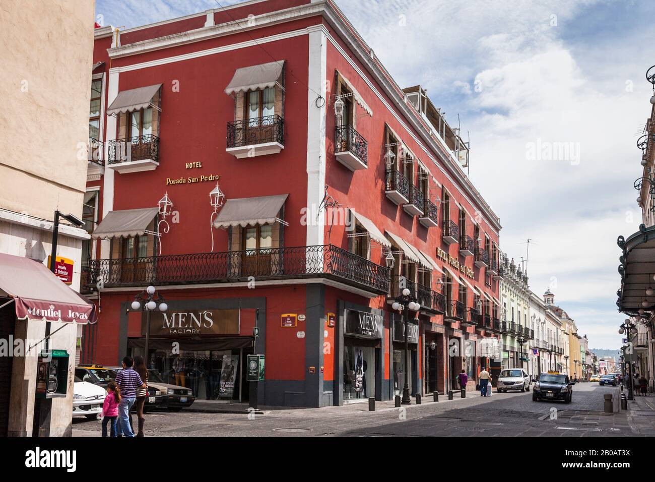 Beautiful buildings at Historic Centre of Puebla, Puebla, Mexico ...