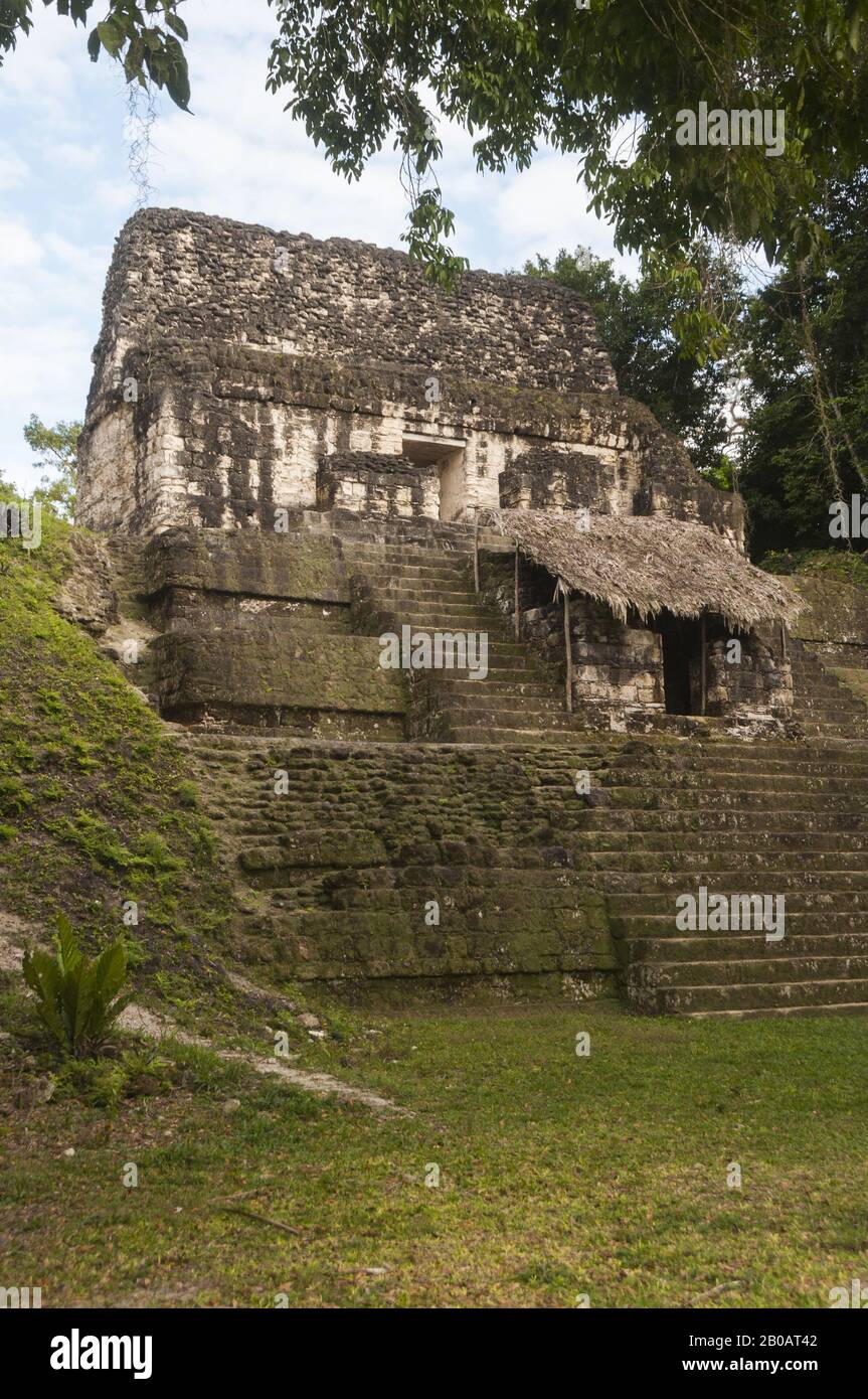 Guatemala, Tikal National Park, Mundo Perdido, temple ruins; UNESCO ...
