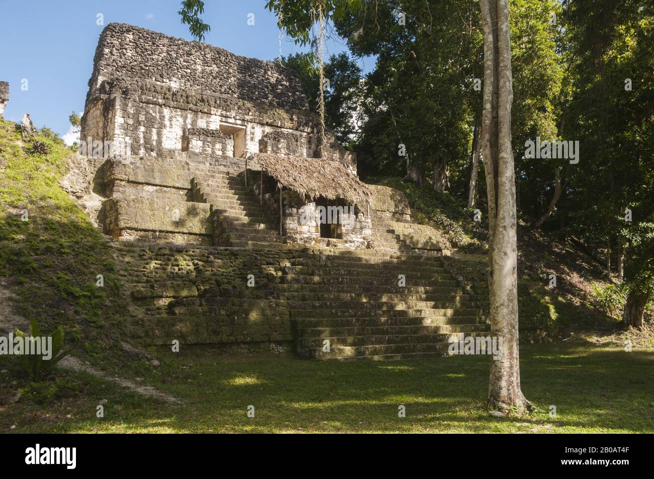 Guatemala, Tikal National Park, Mundo Perdido, temple ruins; UNESCO ...