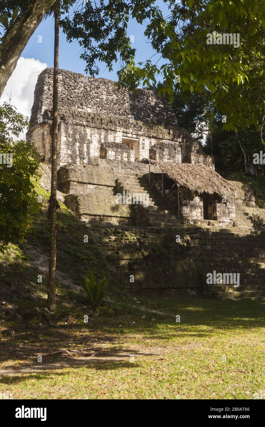 Guatemala, Tikal National Park, Mundo Perdido, temple ruins; UNESCO ...
