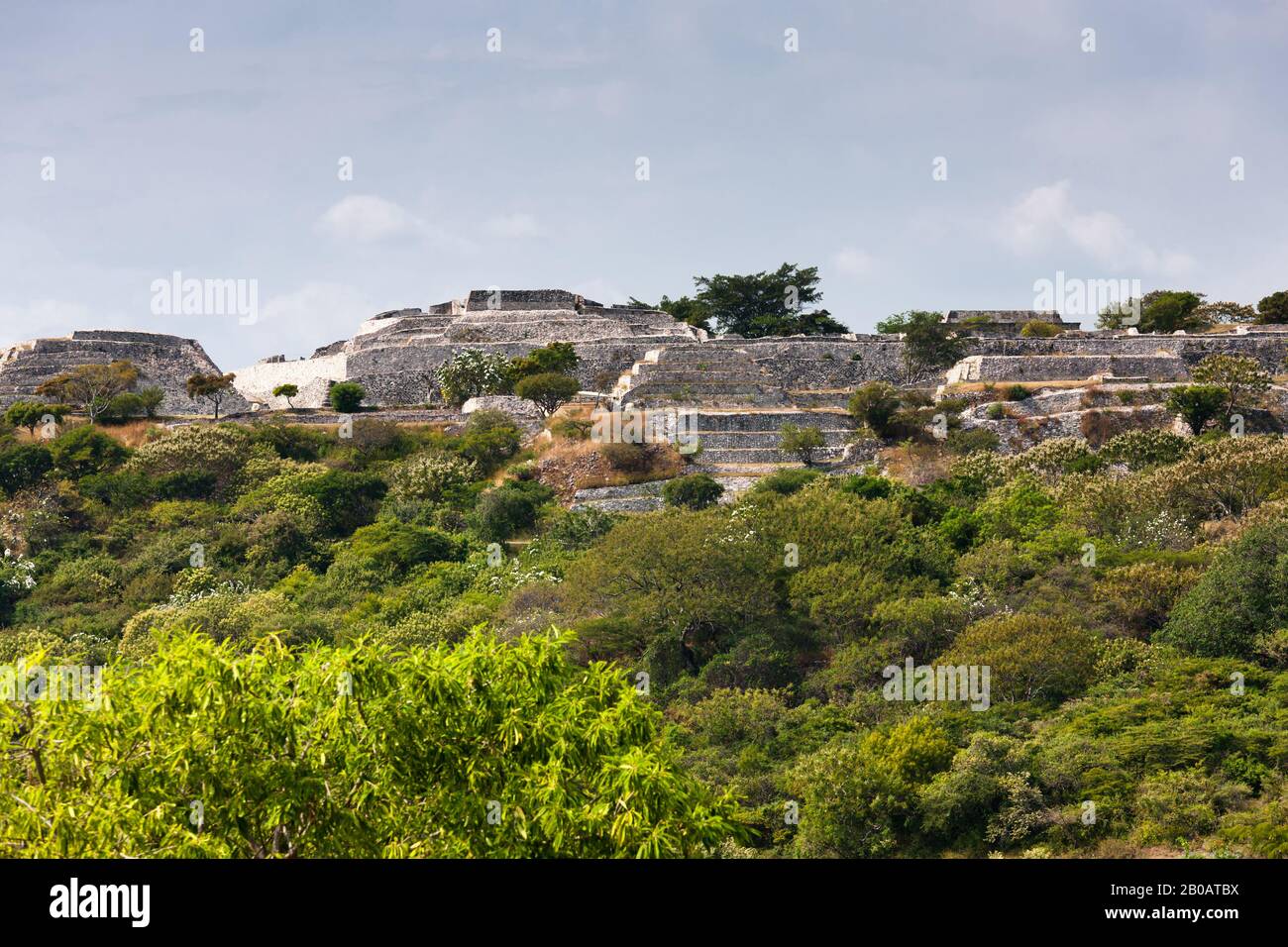Pyramids of Xochicalco archaeological site, Morelos, Mexico, Central ...