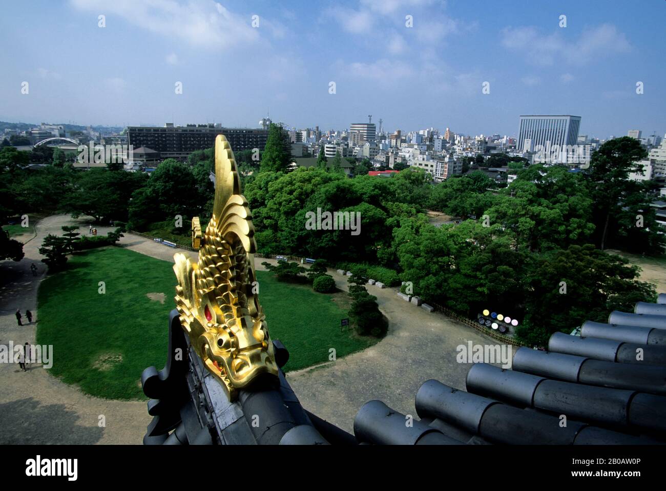 JAPAN, OKAYAMA CASTLE, VIEW OF OKAYAMA CITY Stock Photo - Alamy