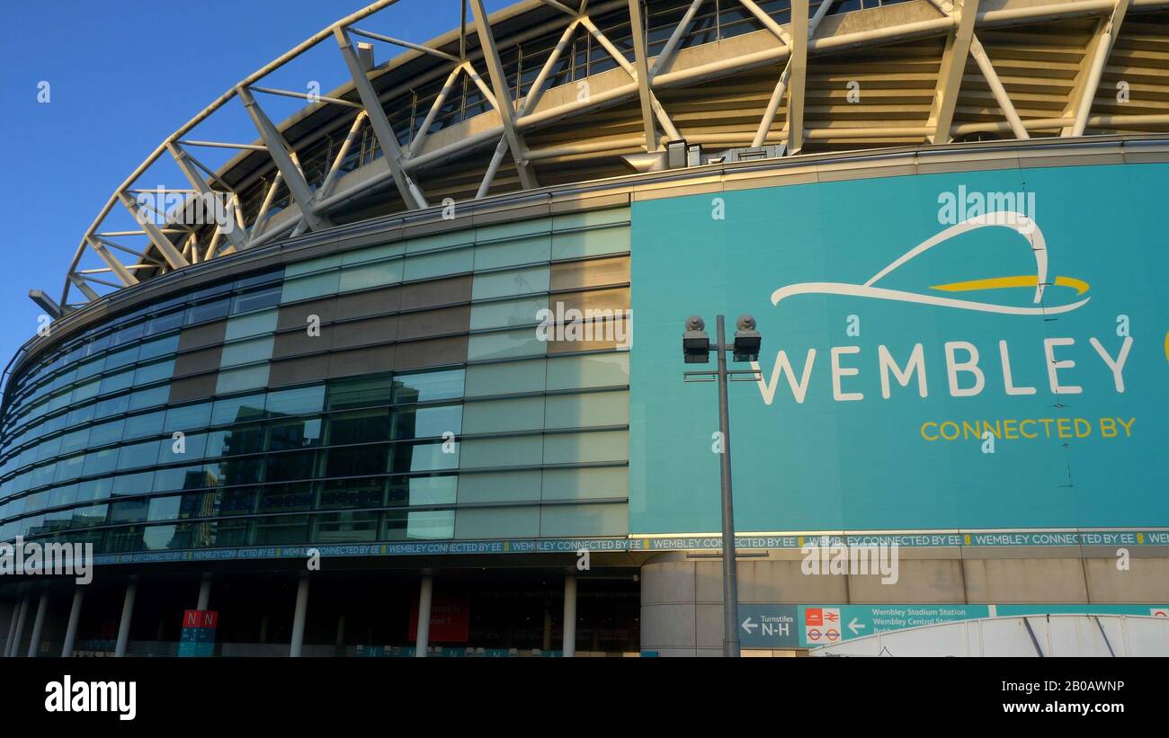 Wembley Arena in London football stadium - LONDON, ENGLAND - DECEMBER ...