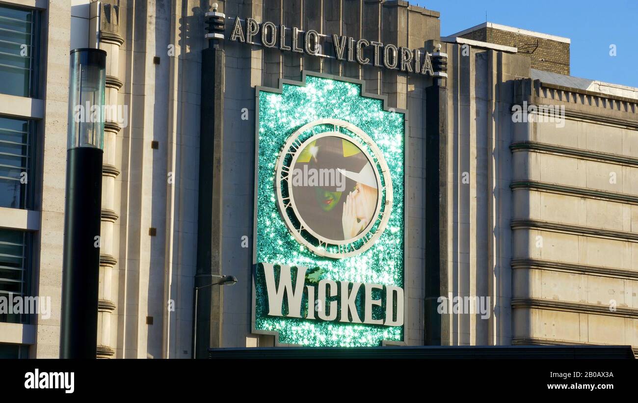 Wicked musical Apollo Theatre London - LONDON, ENGLAND - DECEMBER 10 ...