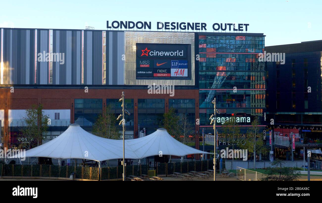 Wembley Park London outlet center - LONDON, ENGLAND - DECEMBER 10, 2019 ...