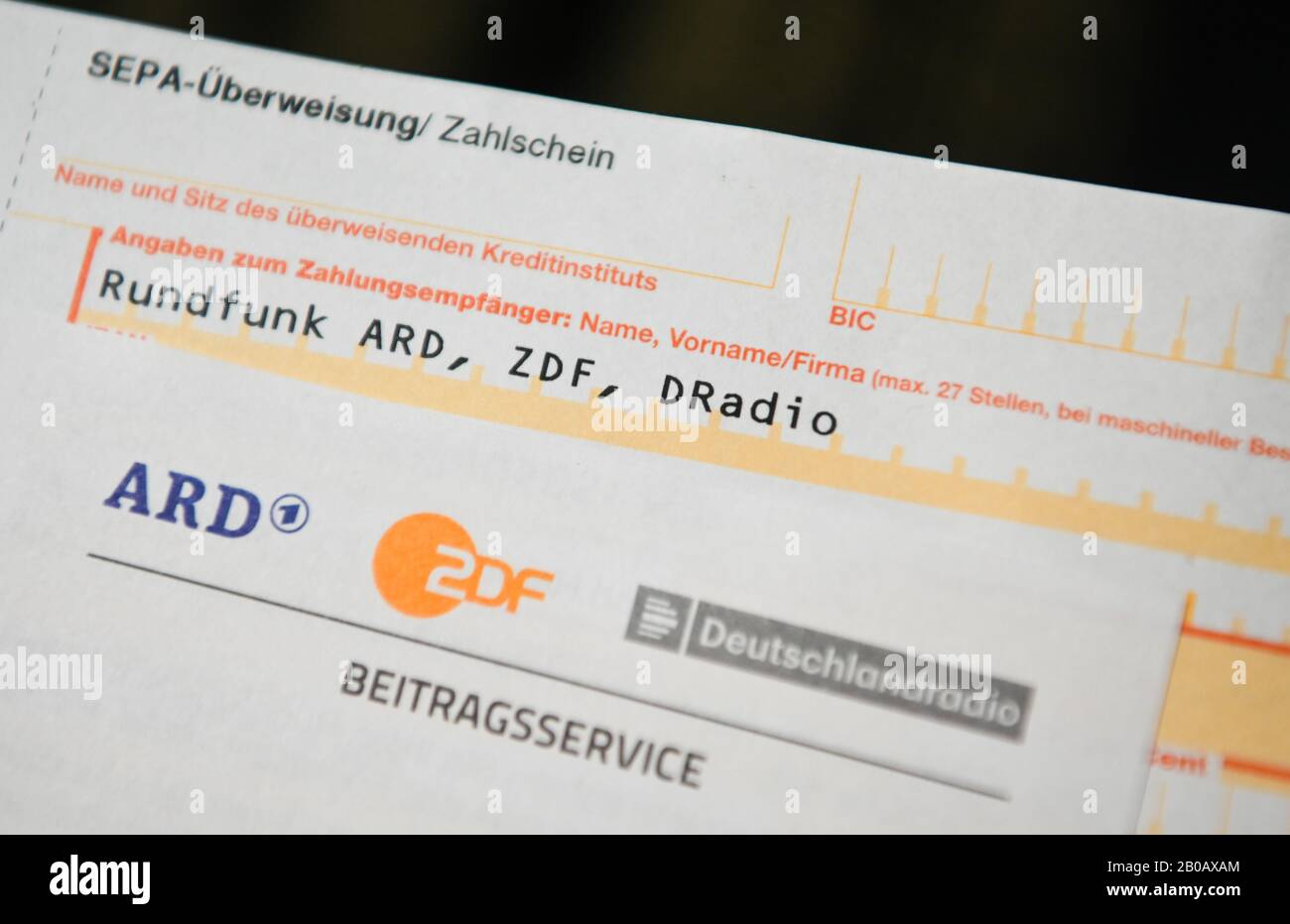 Remittance slip hi-res stock photography and images - Alamy