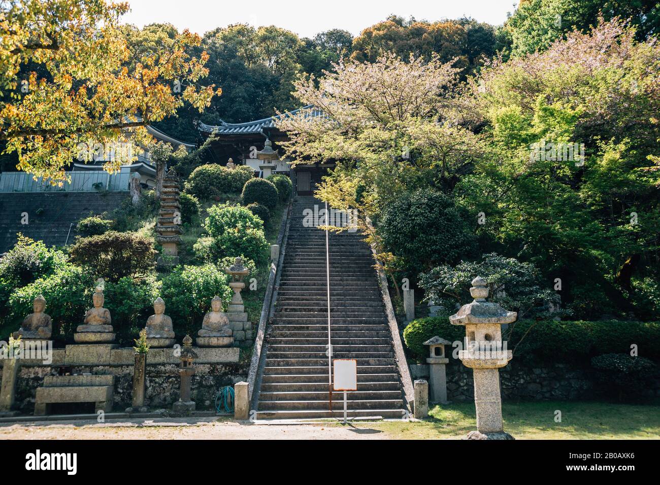 Shikoku pilgrimage Kan'onji temple and Jinnein temple in Kagawa, Japan ...