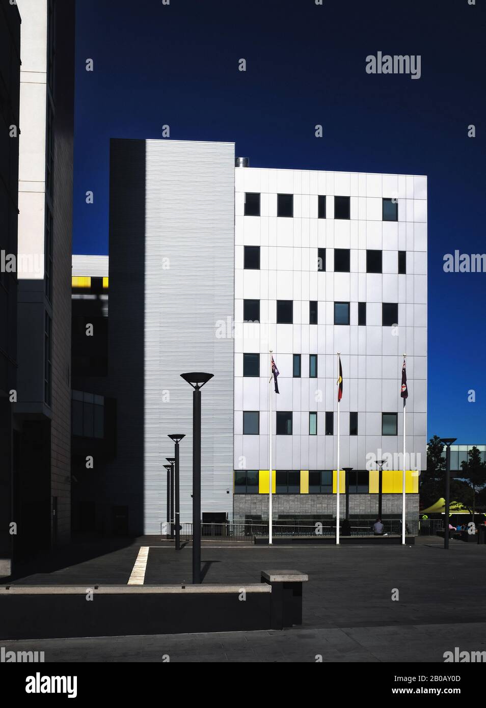 The new Royal North Shore Hospital, Sydney with shiny metal clad ...