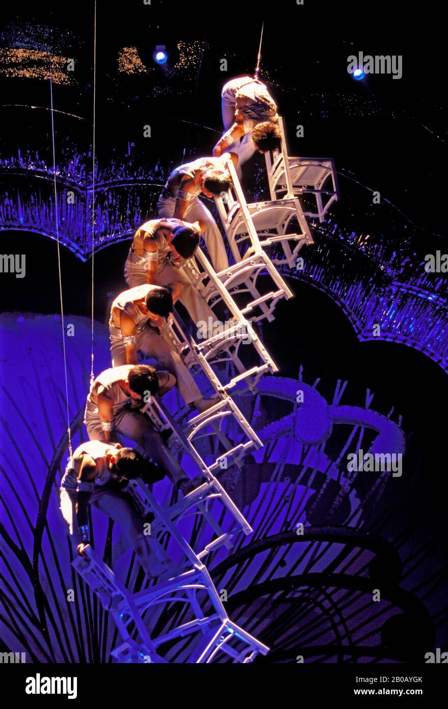 CHINA, SHANGHAI, ACROBATIC SHOW, BALANCING ACT Stock Photo - Alamy