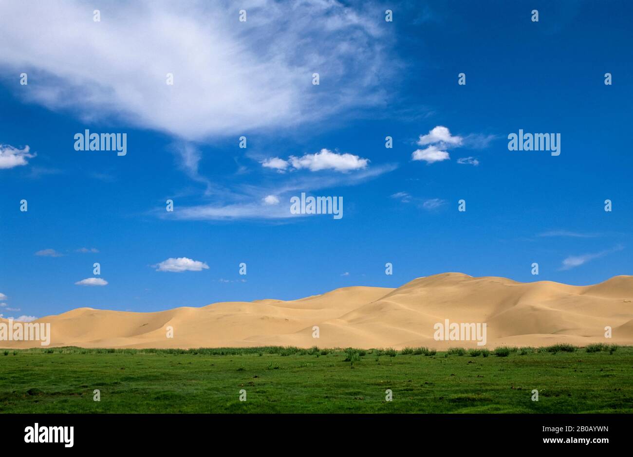 MONGOLIA, GOBI DESERT, NEAR DALANZADGAD, KHONGORYN ELS (SAND DUNES ...