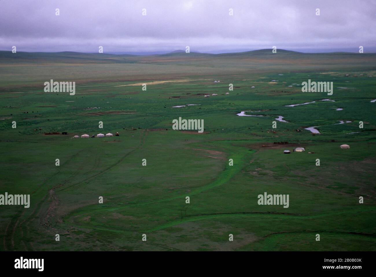 Yurt aerial hi-res stock photography and images - Alamy