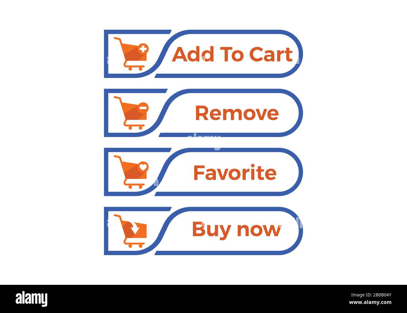 Shopping cart icon or button, Add to cart flat sign symbols logo Stock ...