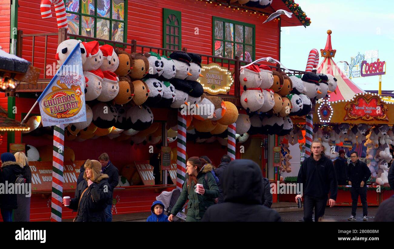 Winter wonderland Christmas fair in London Hyde Park - LONDON, ENGLAND ...