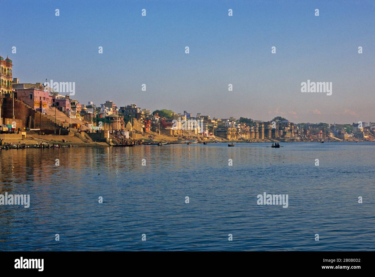 INDIA, VARANASI, GANGES RIVER, VIEW OF RIVERFRONT Stock Photo - Alamy