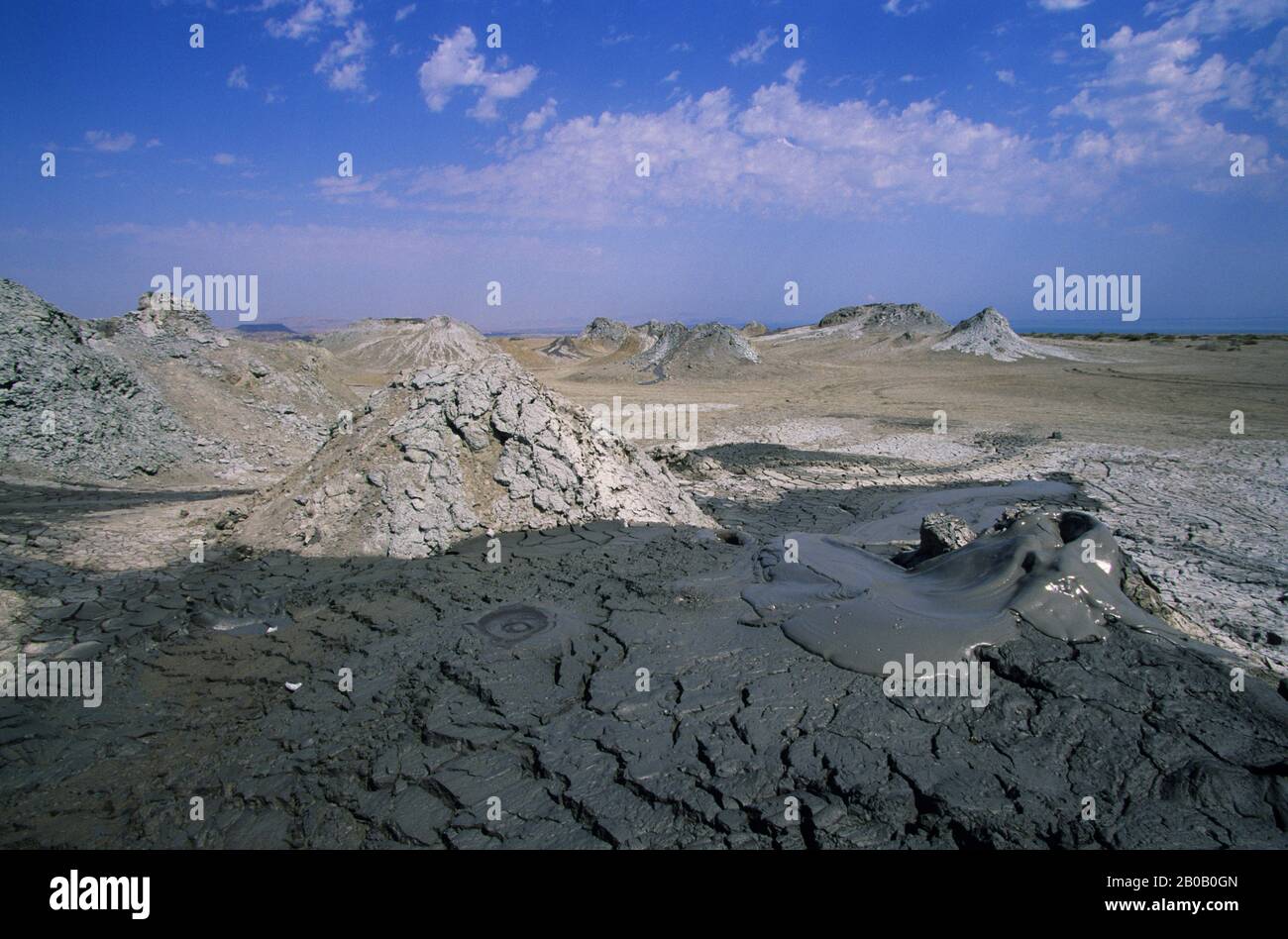 AZERBAIJAN, NEAR BAKU, MUD VOLCANOES Stock Photo - Alamy