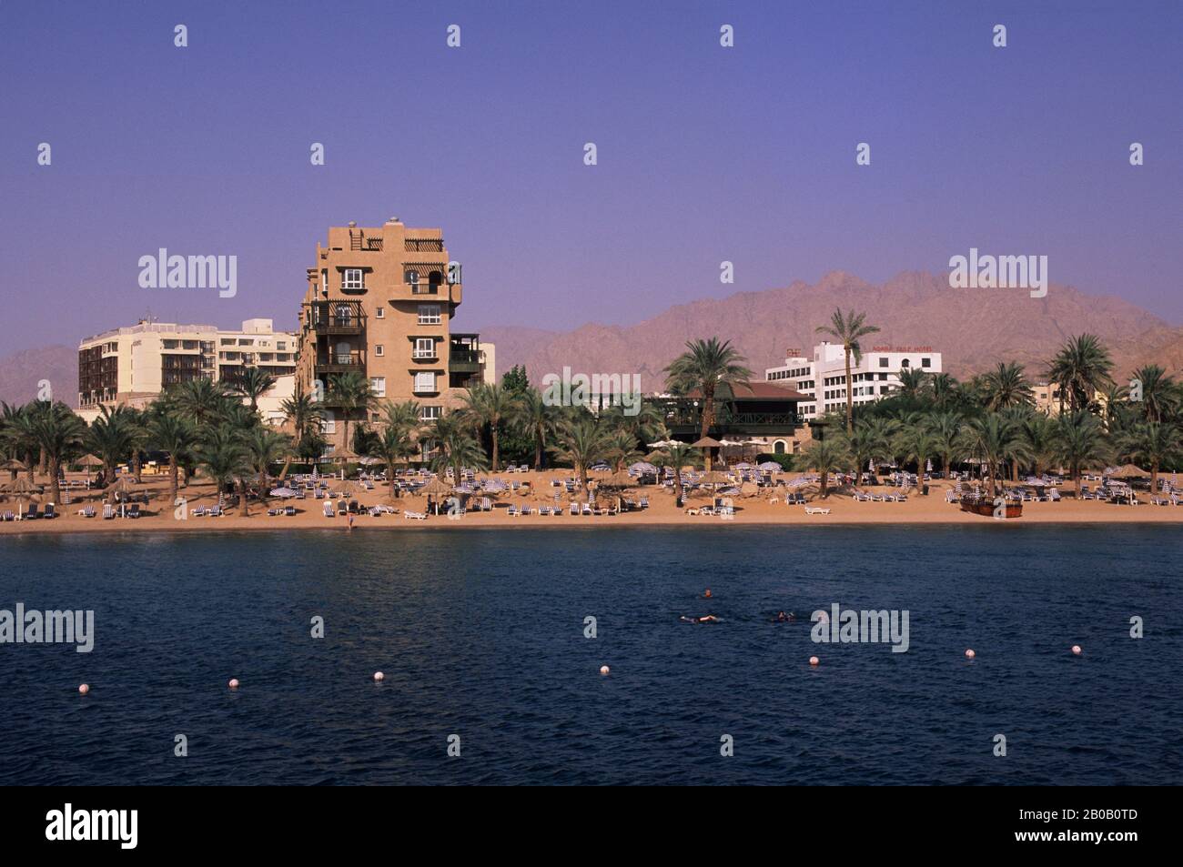 JORDAN, AQABA, RED SEA, VIEW OF RESORT Stock Photo - Alamy