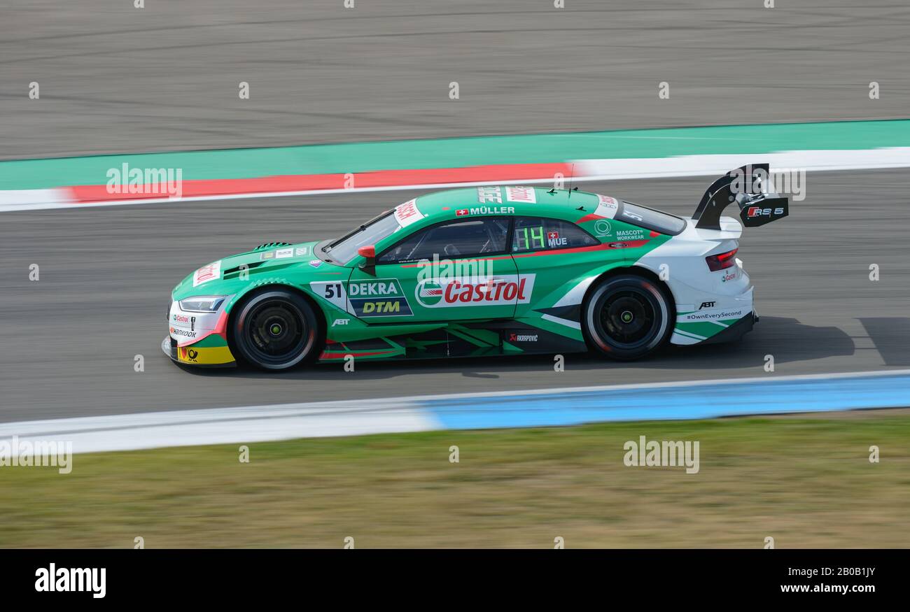 Swiss racing driver Nico Müller in his Audi RS5 Turbo DTM car during a ...