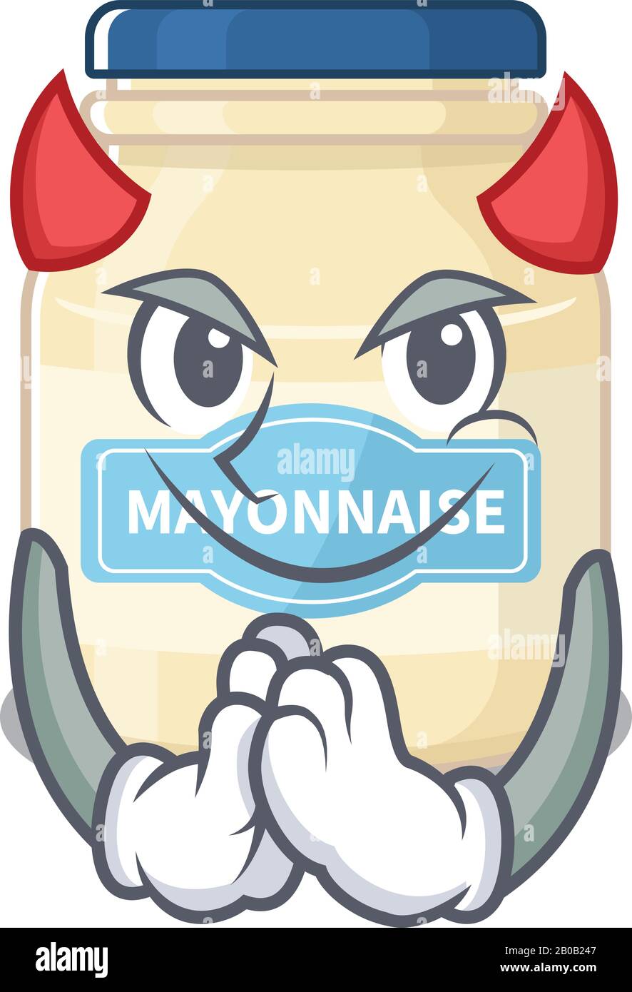Devil mayonnaise Cartoon in the character design Stock Vector Image ...