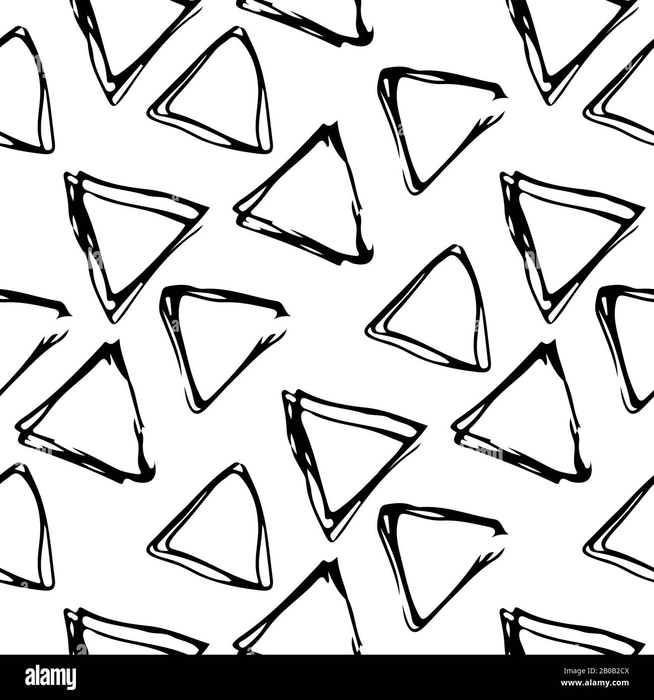 A seamless pattern of triangles, black white Stock Vector Image & Art ...