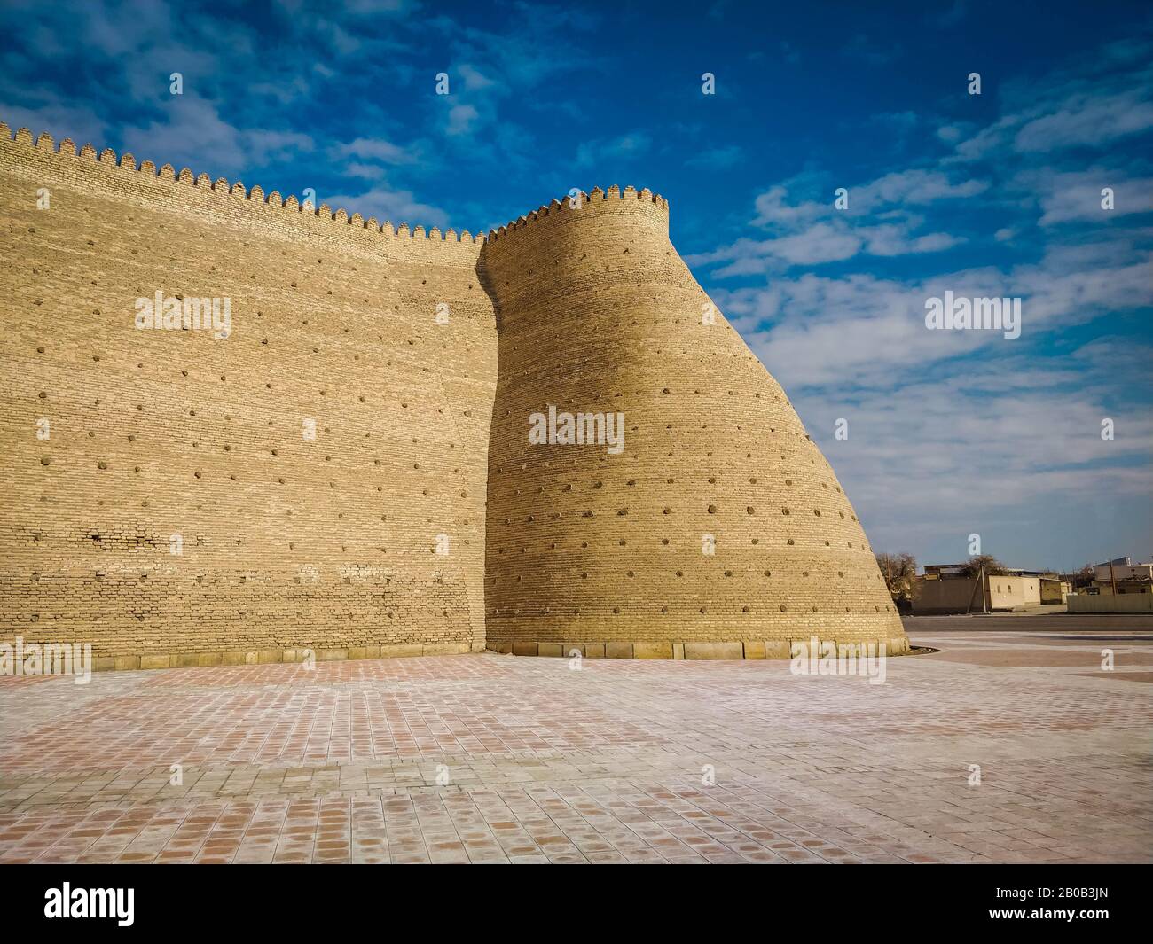Walls of Ark Fortress of Bukhara, Uzbekistan Stock Photo - Alamy