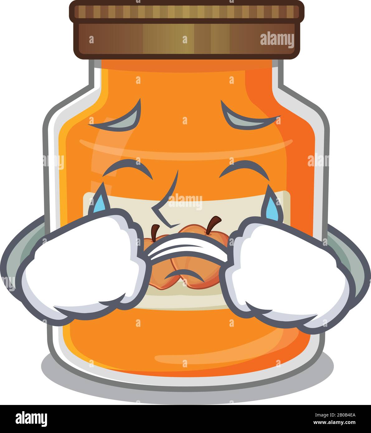 Peach tears Stock Vector Images - Alamy