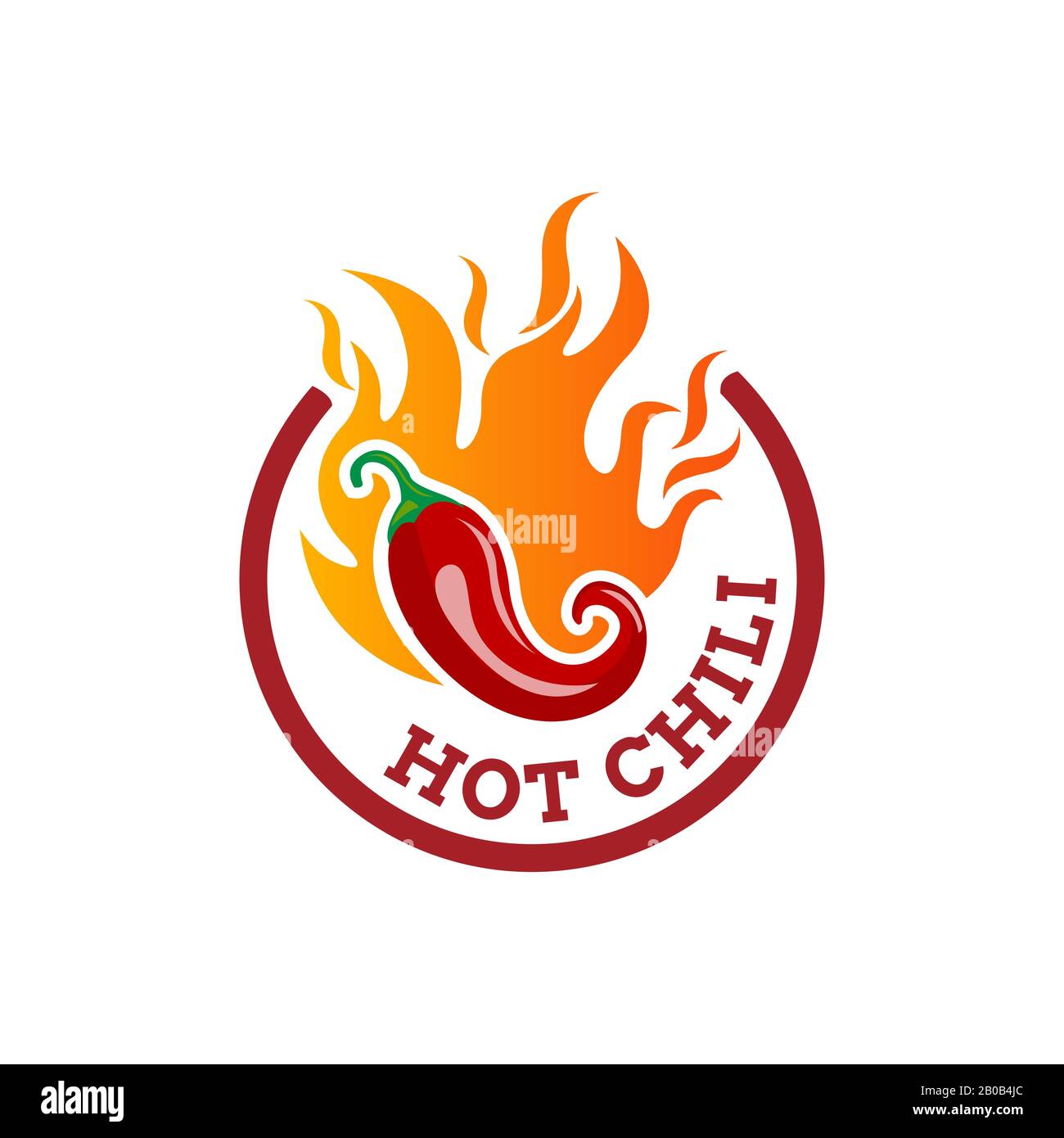 Chili logo design hi-res stock photography and images - Alamy