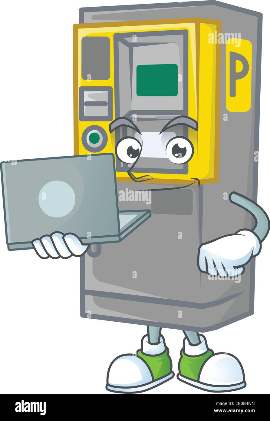 Digital ticket machine Stock Vector Images - Alamy