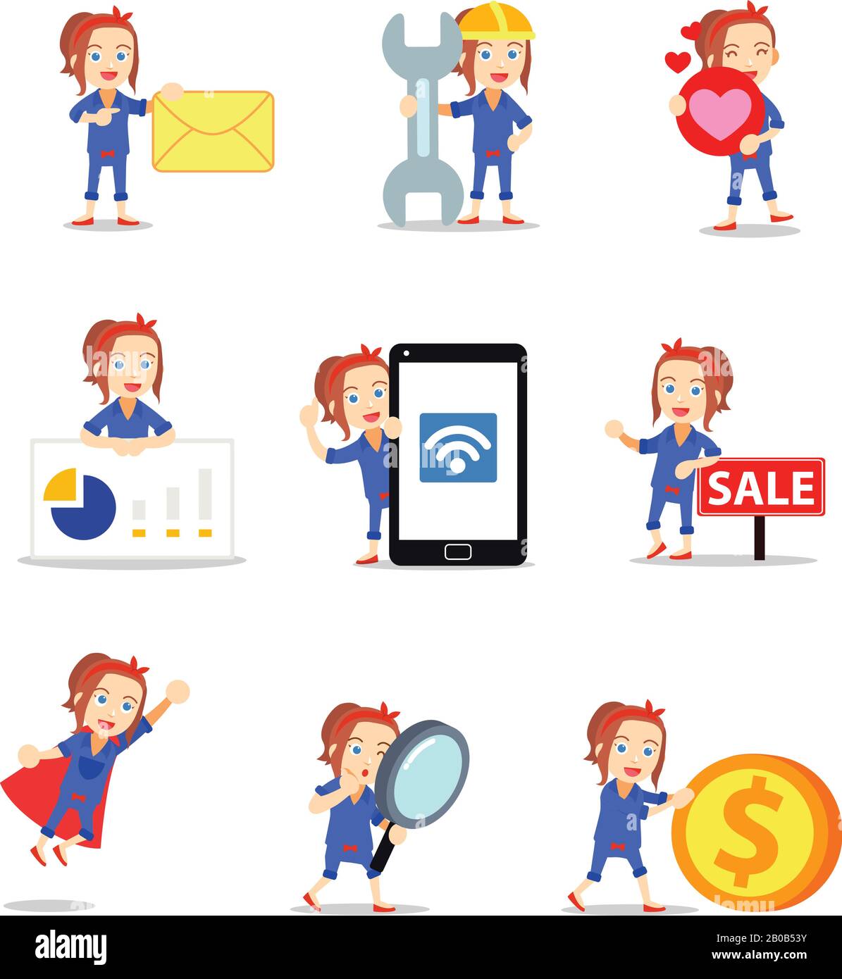 Cartoon illustration mechanic super hero Stock Vector Images - Alamy