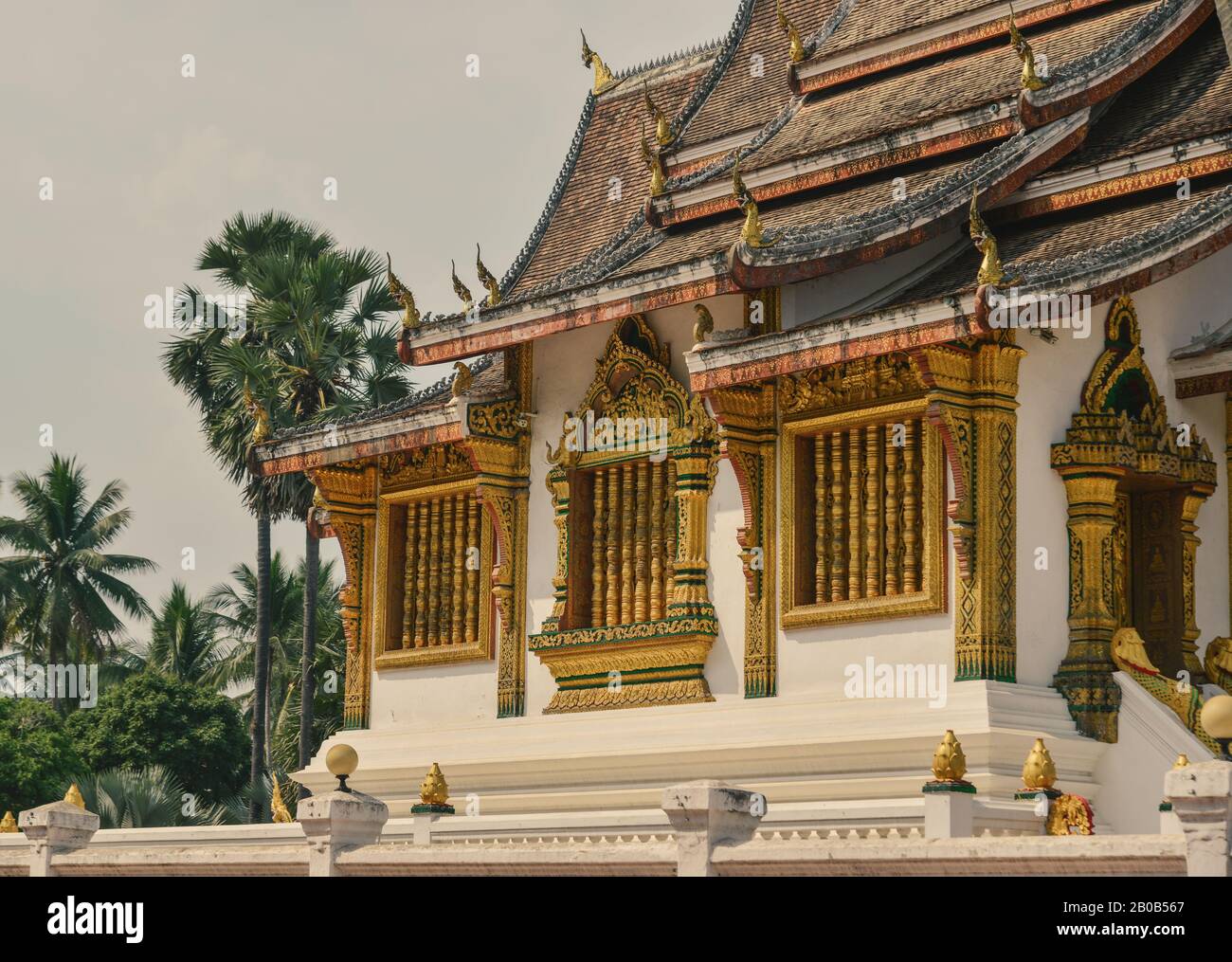 Ancient Buddhist pagoda in Vientiane, Laos. Lao Buddhism is a unique ...