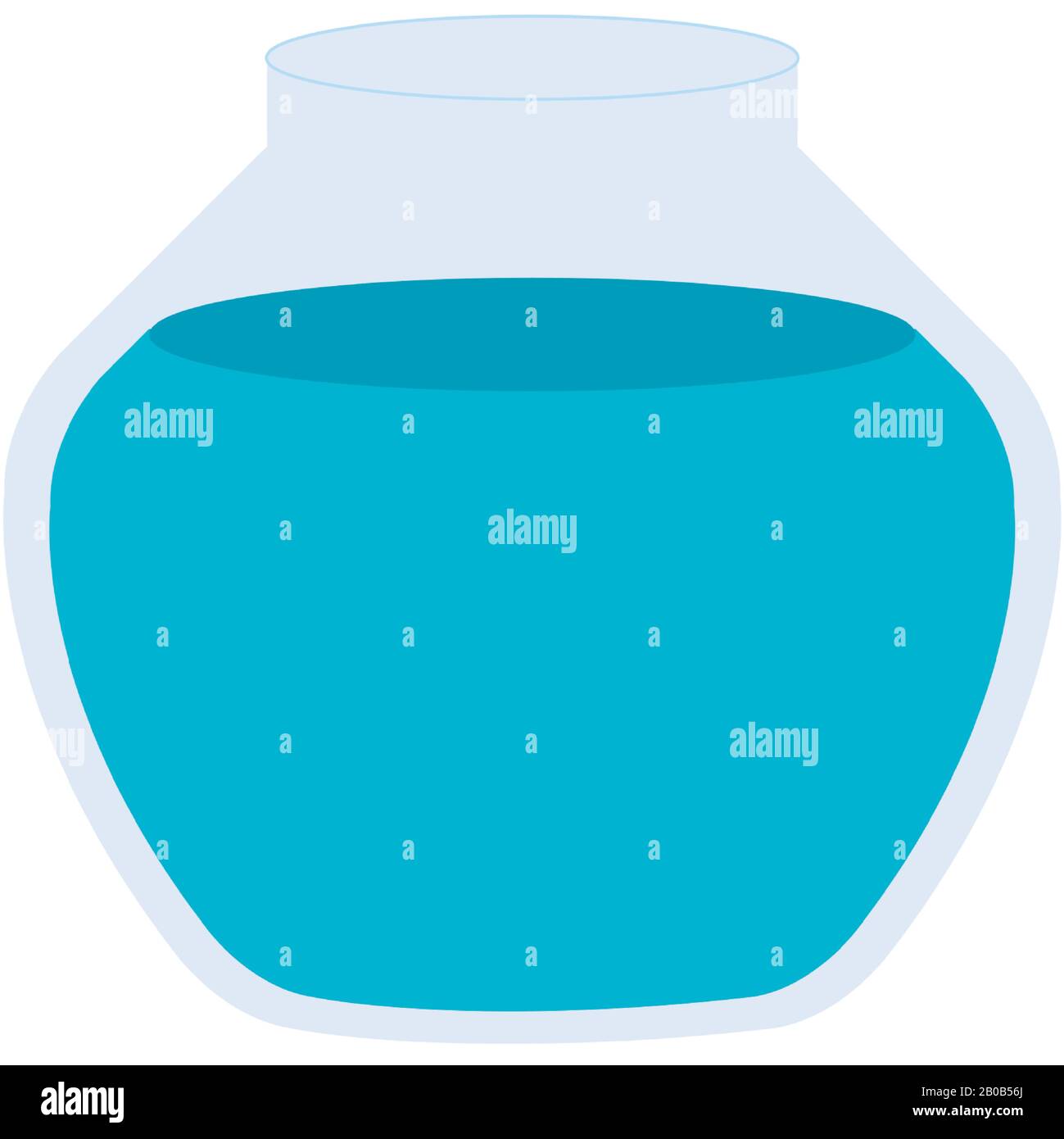 round glass fish bowl isolated icon Stock Vector Image & Art - Alamy