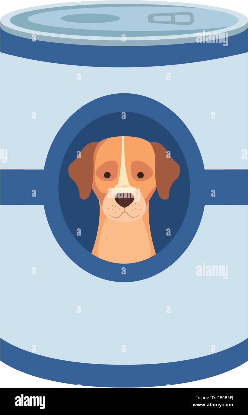 food for dog in can isolated icon Stock Vector Image & Art - Alamy
