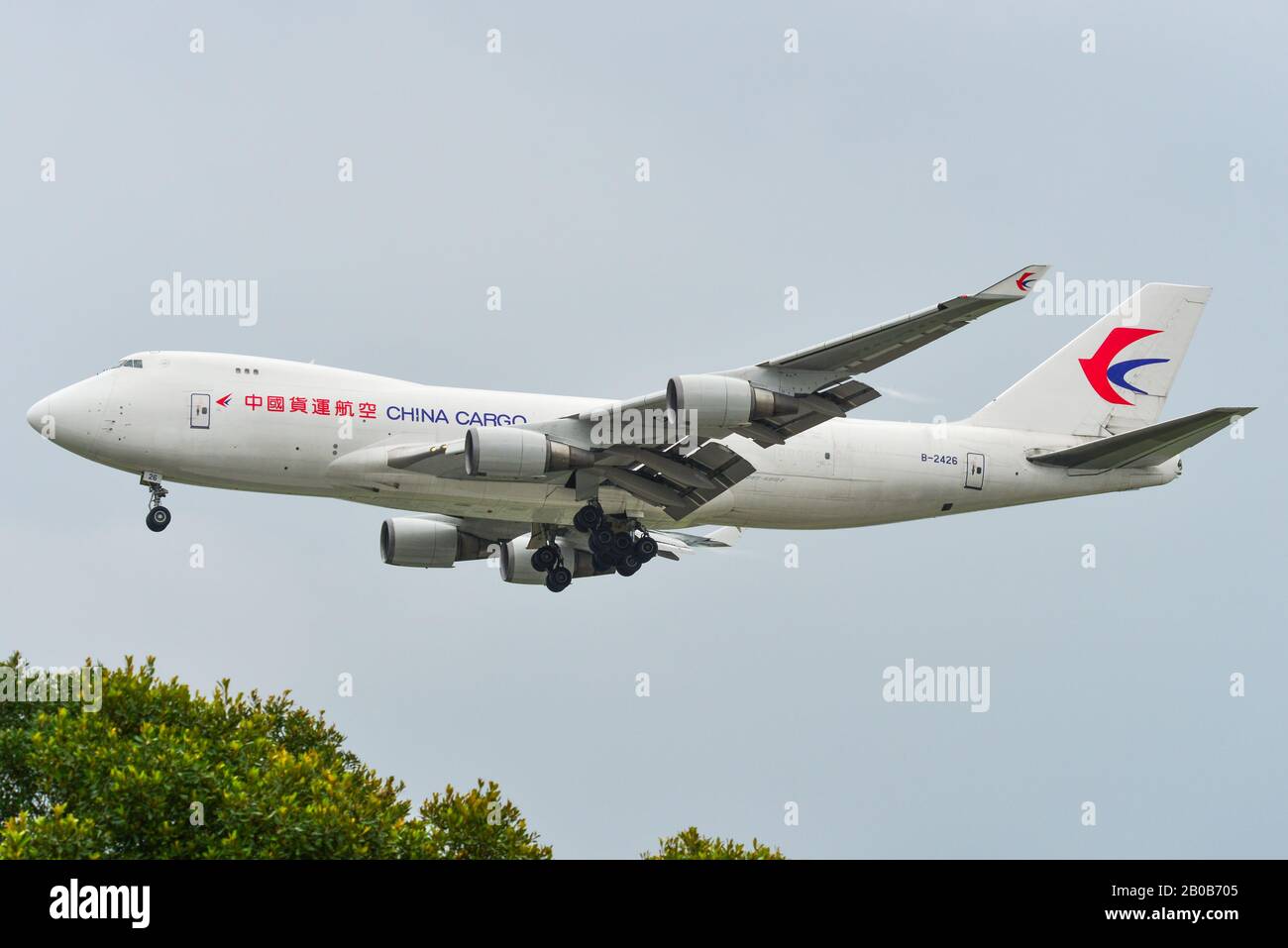 Singapore - Feb 11, 2020. B-2426 China Cargo Airlines Boeing 747-400F ...
