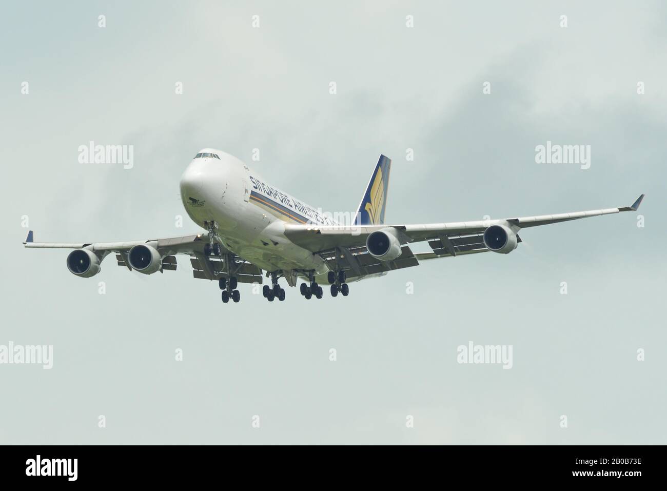 Singapore - Feb 11, 2020. 9V-SFO Singapore Airlines Boeing 747-400F ...
