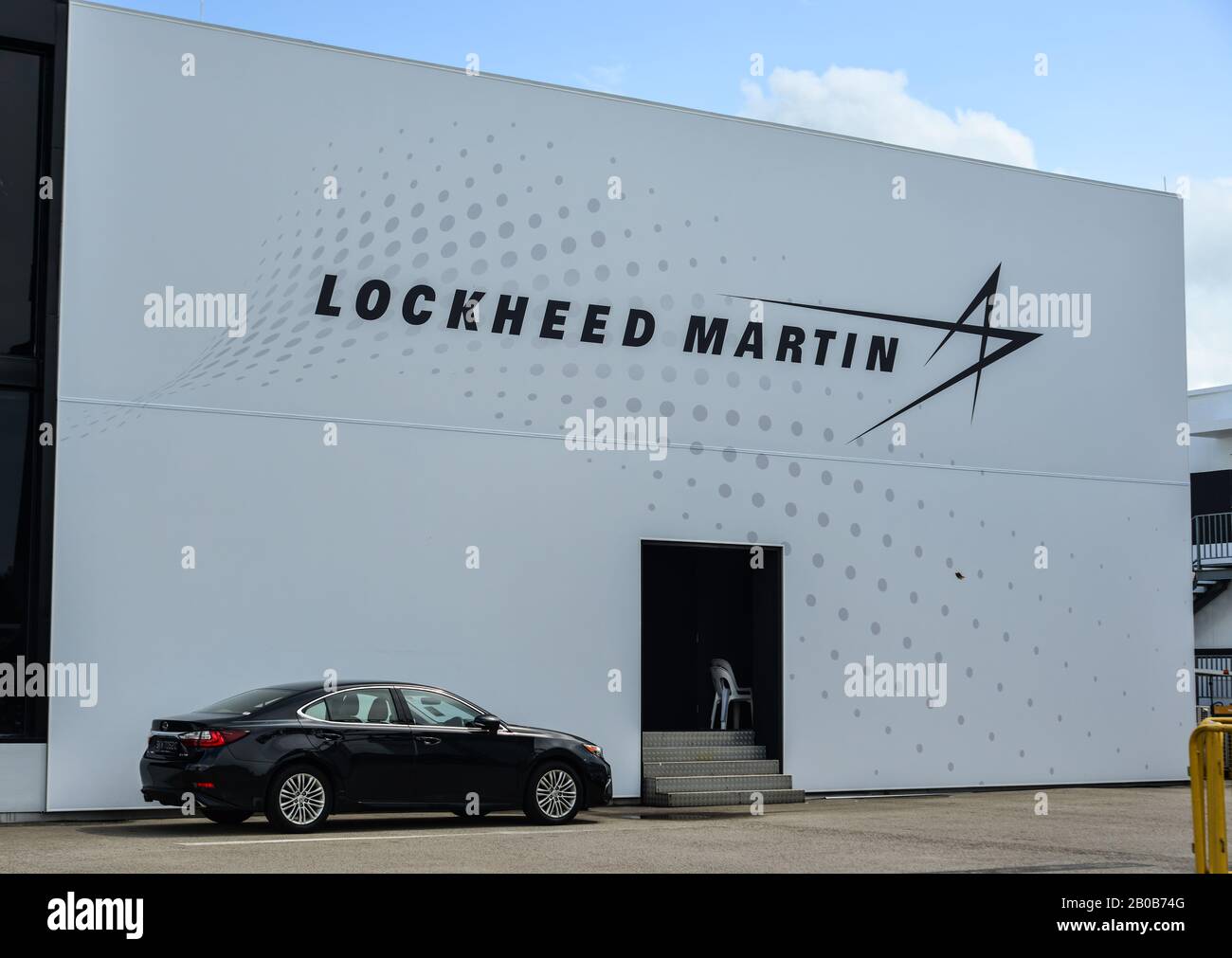 Singapore - Feb 12, 2020. Showroom of Lockheed Martin, US arms ...