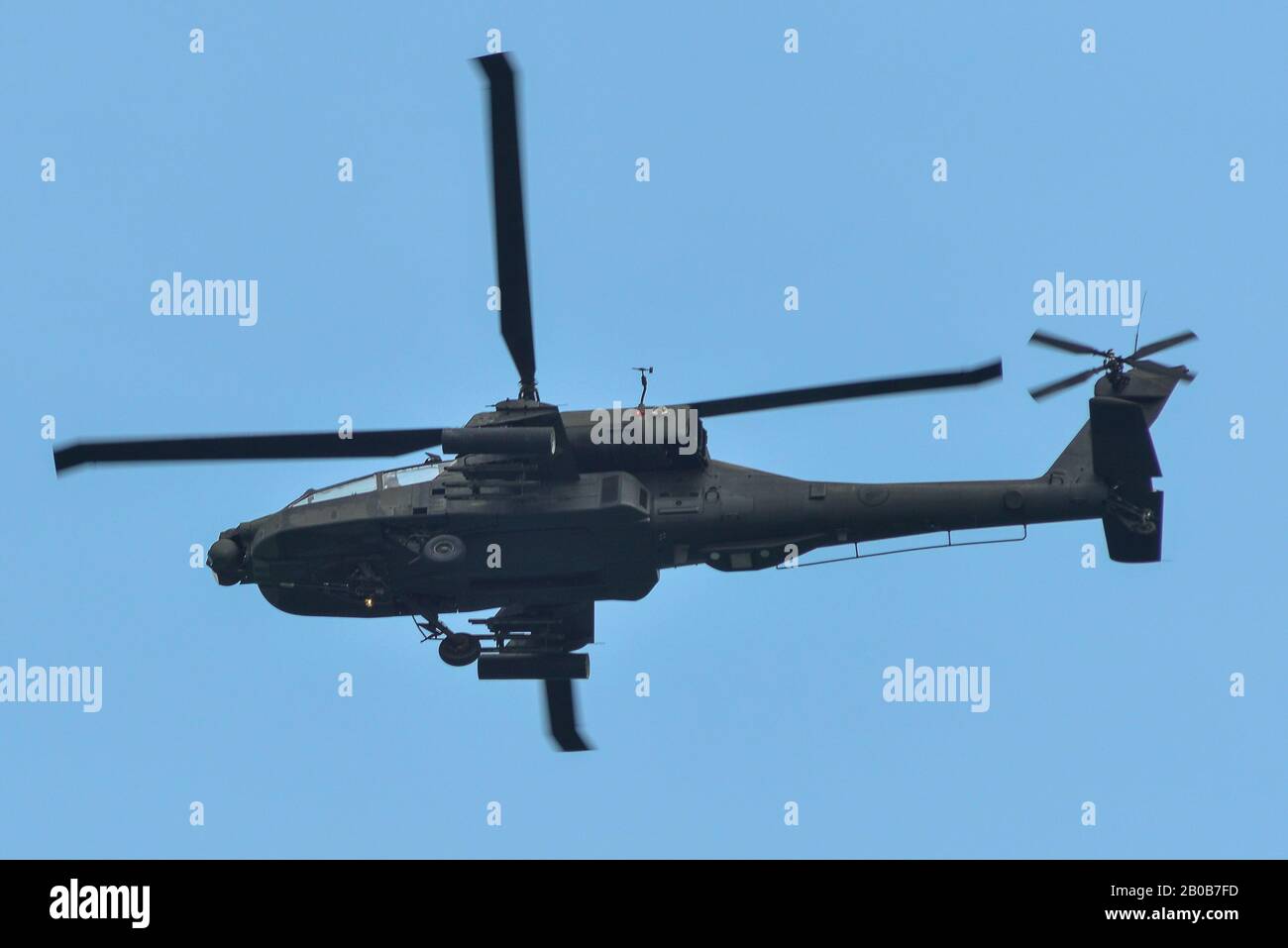 Singapore - Feb 12, 2020. US Air Force Boeing AH-64 Apache attack ...