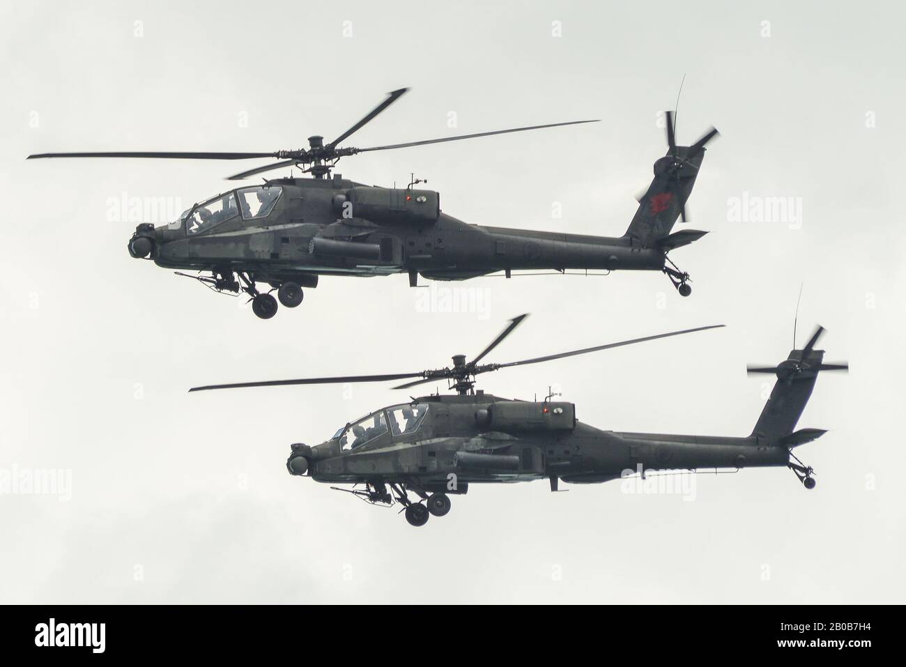 Singapore - Feb 12, 2020. US Air Force Boeing AH-64 Apache attack ...