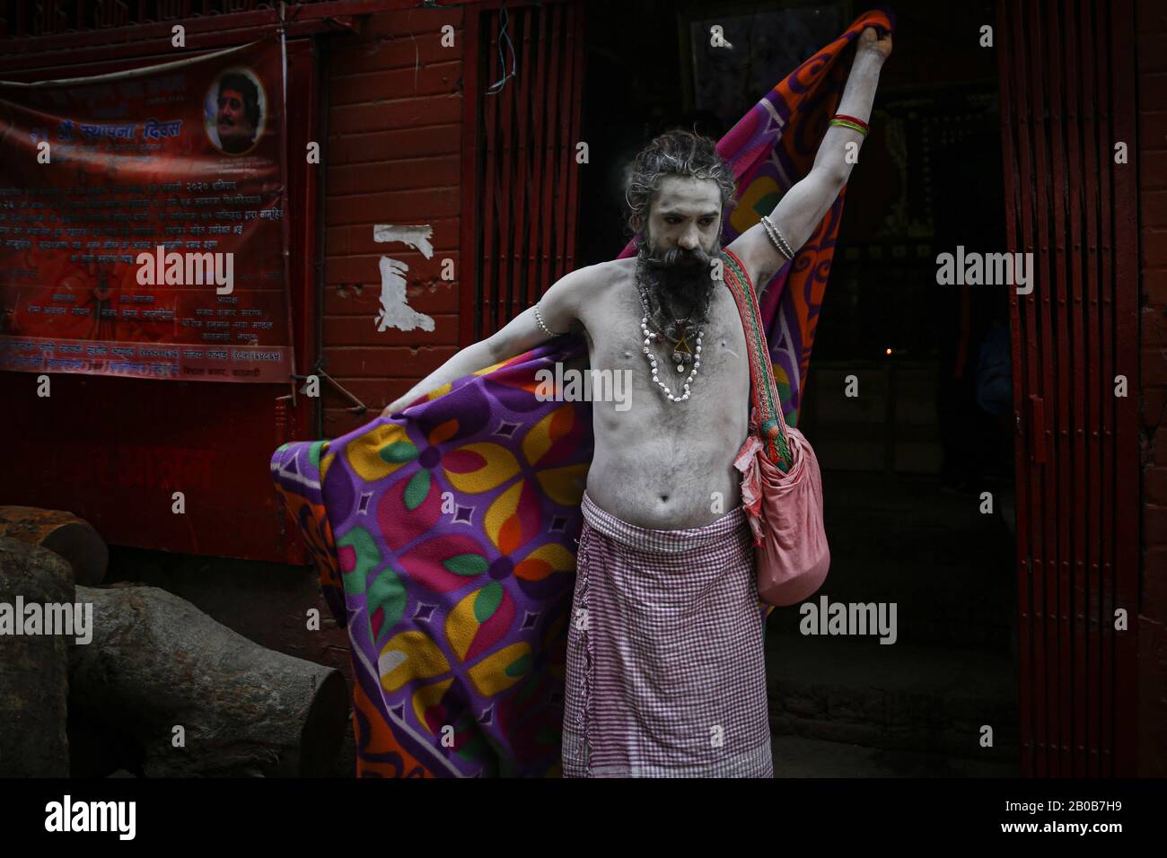 Kathmandu, Nepal. 20th Feb, 2020. A Naga Baba the devotees of Lord ...