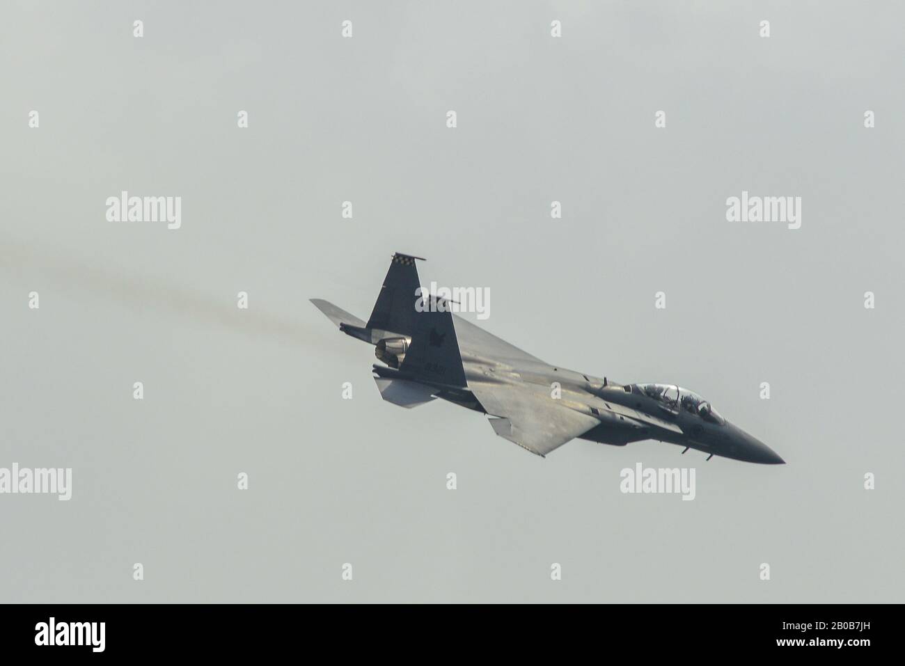 Singapore - Feb 12, 2020. McDonnell Douglas F-15E Strike Eagle of ...