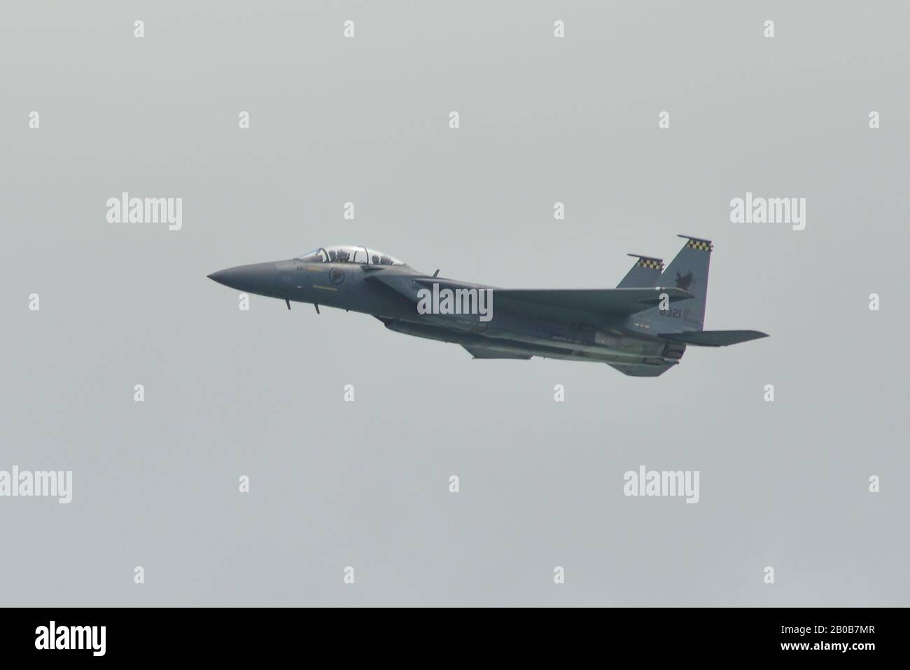 Singapore - Feb 12, 2020. McDonnell Douglas F-15E Strike Eagle of ...