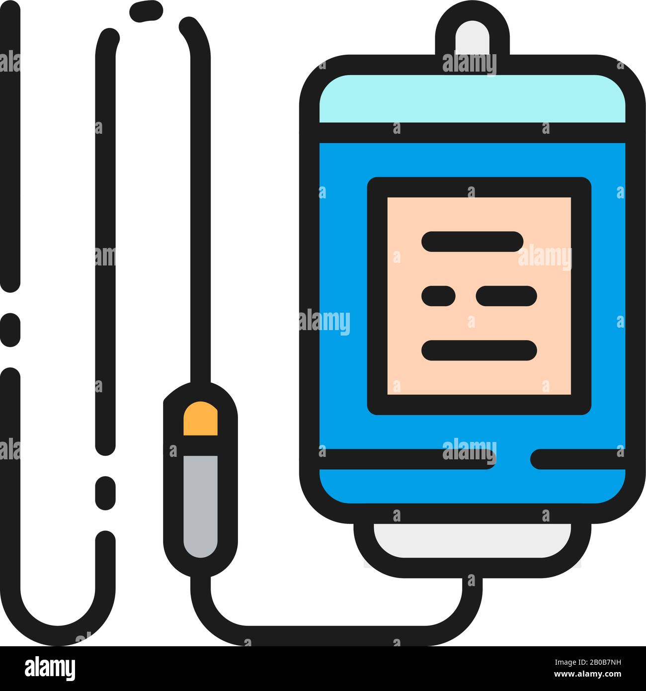 Medical drop counter, medicine dropper, infusion bottle color line icon ...