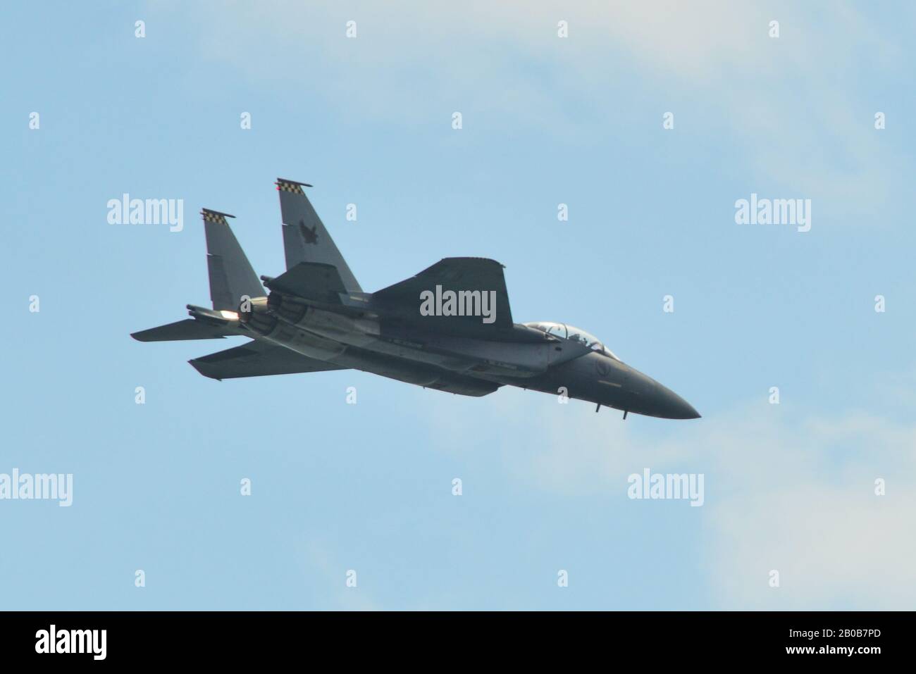 Singapore - Feb 12, 2020. McDonnell Douglas F-15E Strike Eagle of ...