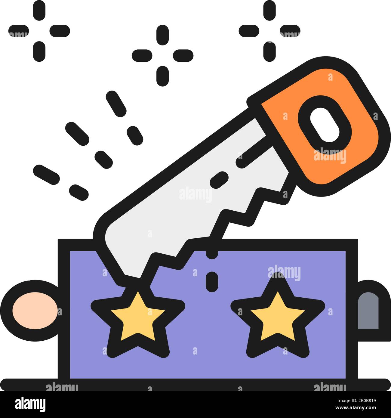 Saw magic Stock Vector Images - Alamy