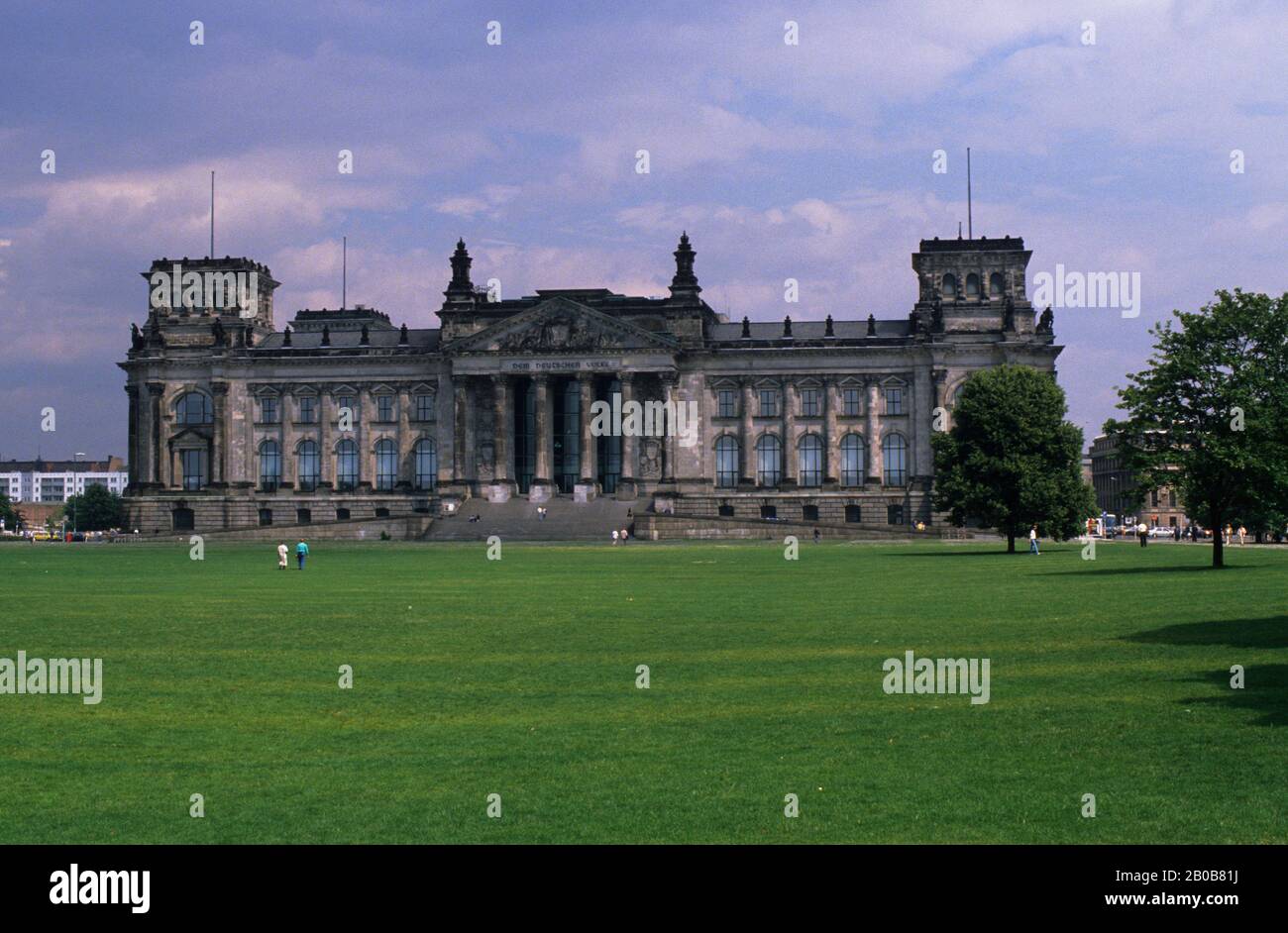 GERMANY, WEST BERLIN, OLD REICHSTAG BUILDING BEFORE REMODELING Stock ...